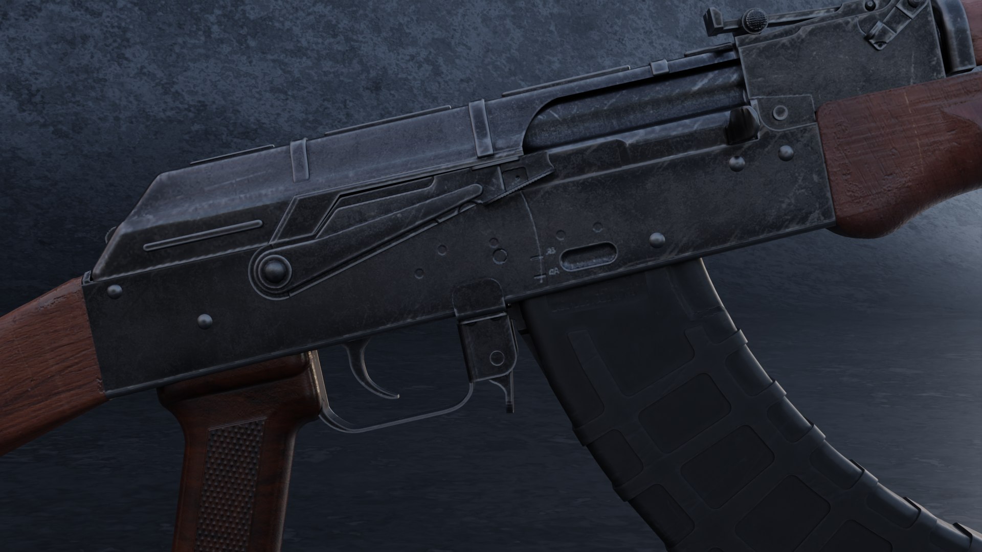 3D AKM RUSSIAN 1969 - HIGHLY DETAILED TEXTURED GAME ASSET HPLP - 2K4K ...