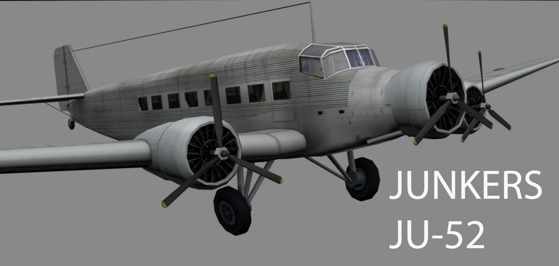 Junkers Ju-52 3D Model - TurboSquid 1448318