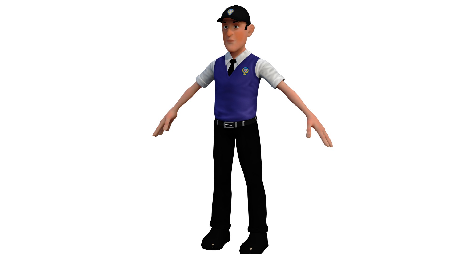 Police Character 3D - TurboSquid 1367505