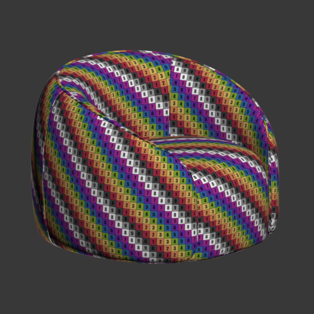 Baloo Armchair Alivar 3D Model - TurboSquid 1623009