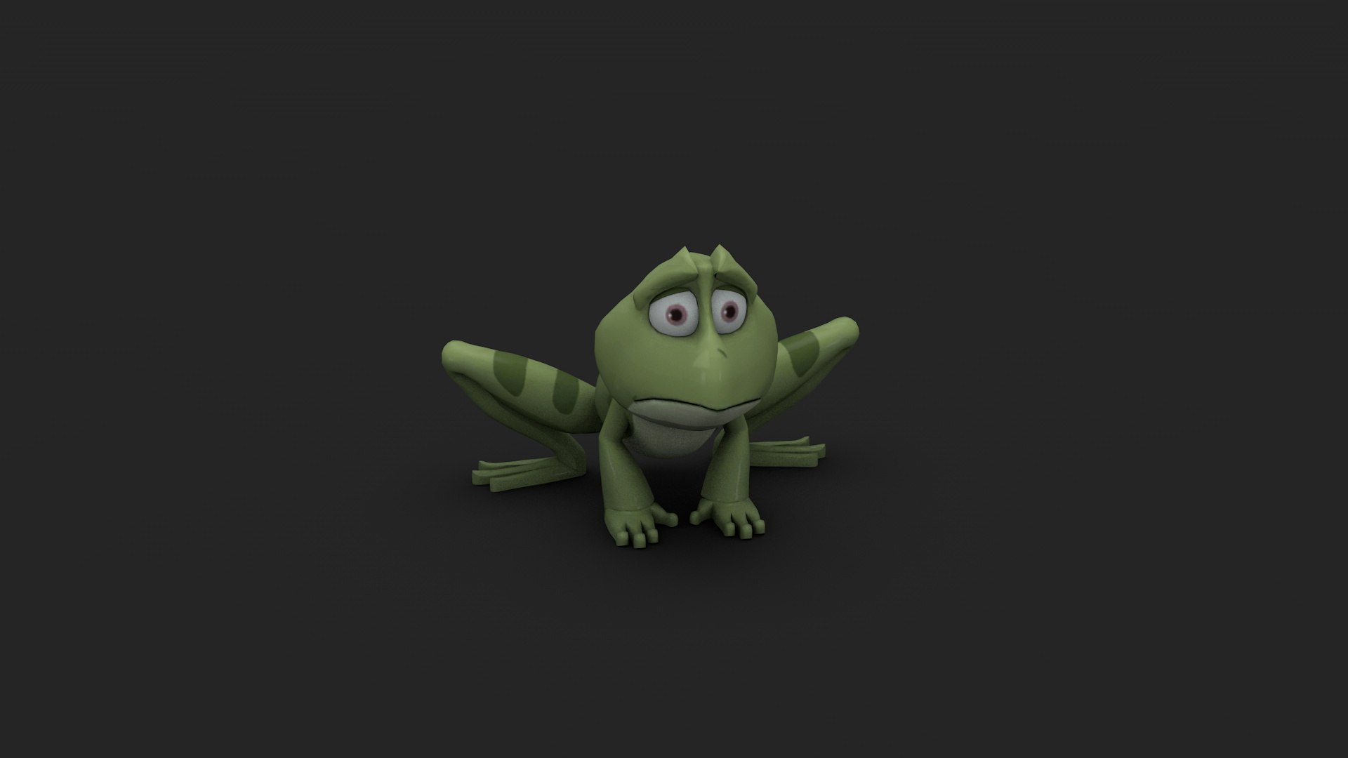3D Frog Cartoon - TurboSquid 2388144