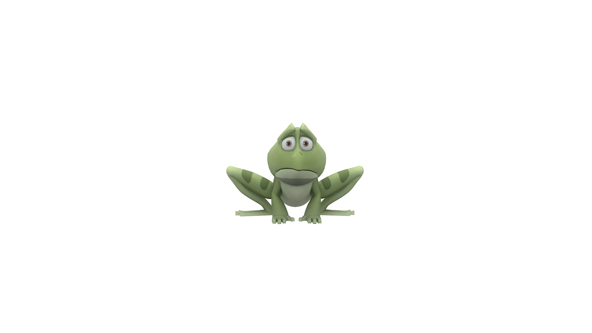 3D Frog Cartoon - TurboSquid 2388144