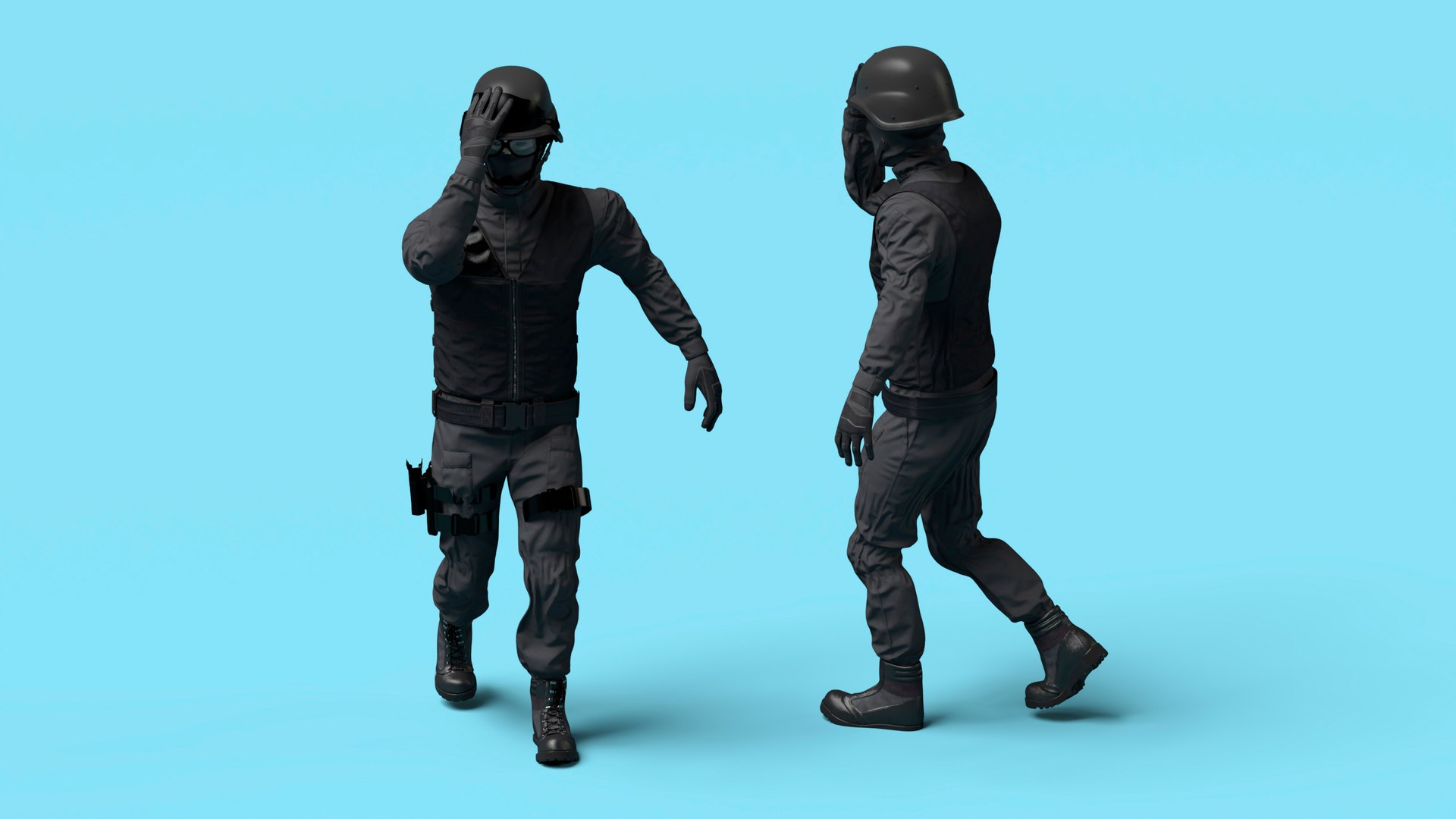 Covert Ops Tactical Unit Rigged For Maya 3D - TurboSquid 2280721