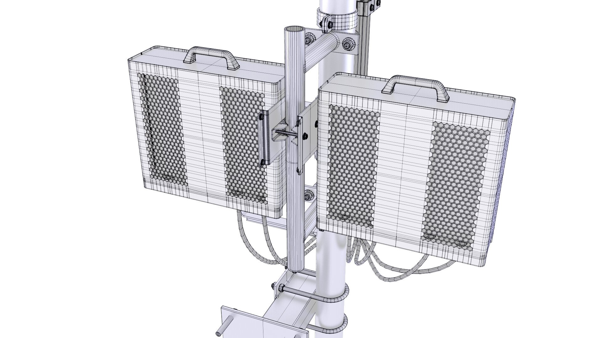 3D Wall Telecom Antenna Mast 62 - TurboSquid 2398190