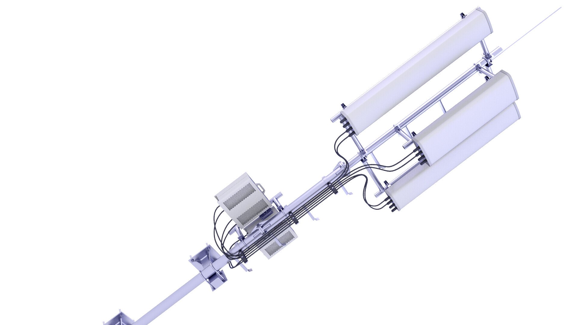 3D Wall Telecom Antenna Mast 62 - TurboSquid 2398190