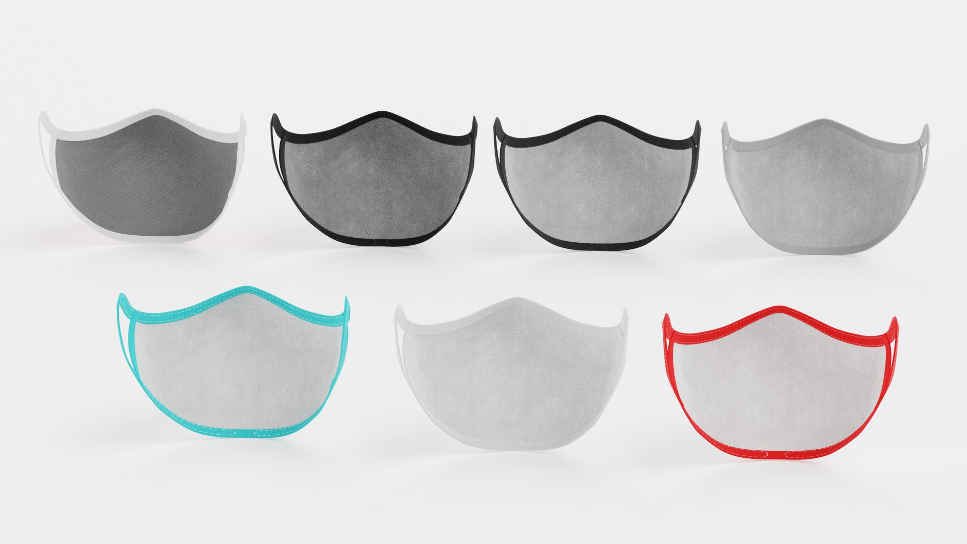 Face Masks 3D Model - TurboSquid 1620389