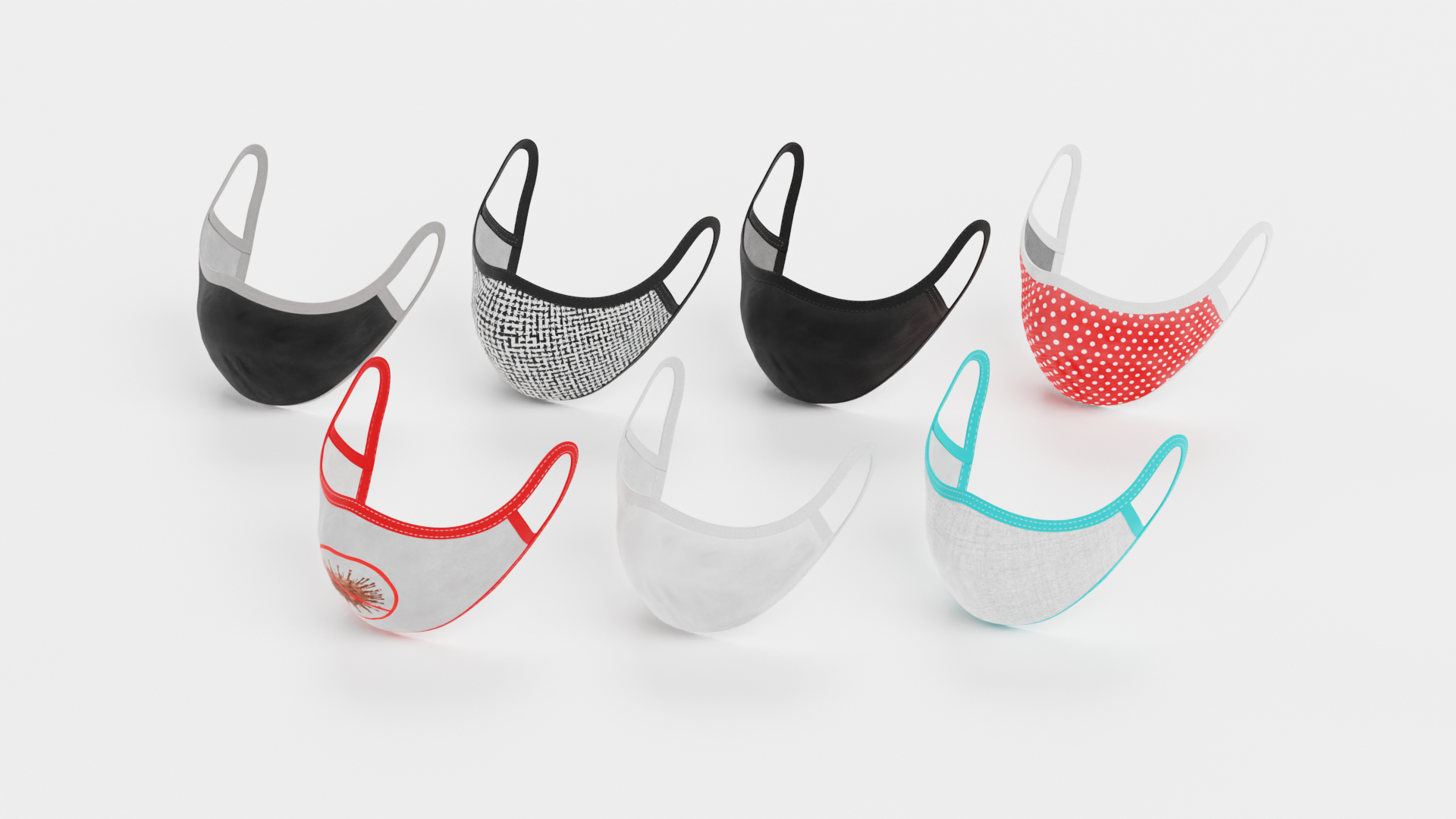 Face Masks 3D Model - TurboSquid 1620389