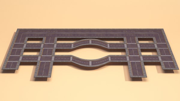 3d model road urban