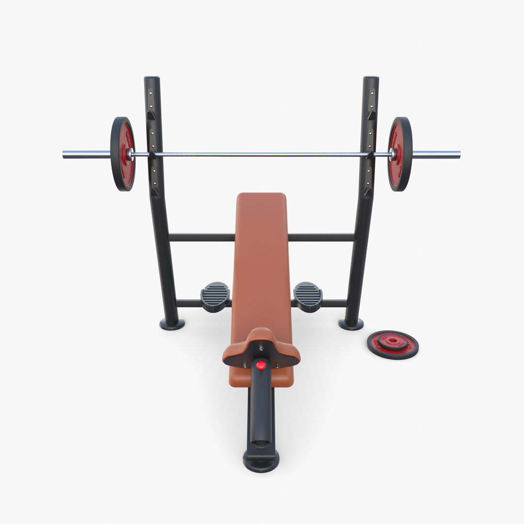 3D Olympic Inclined Bench - TurboSquid 2009445