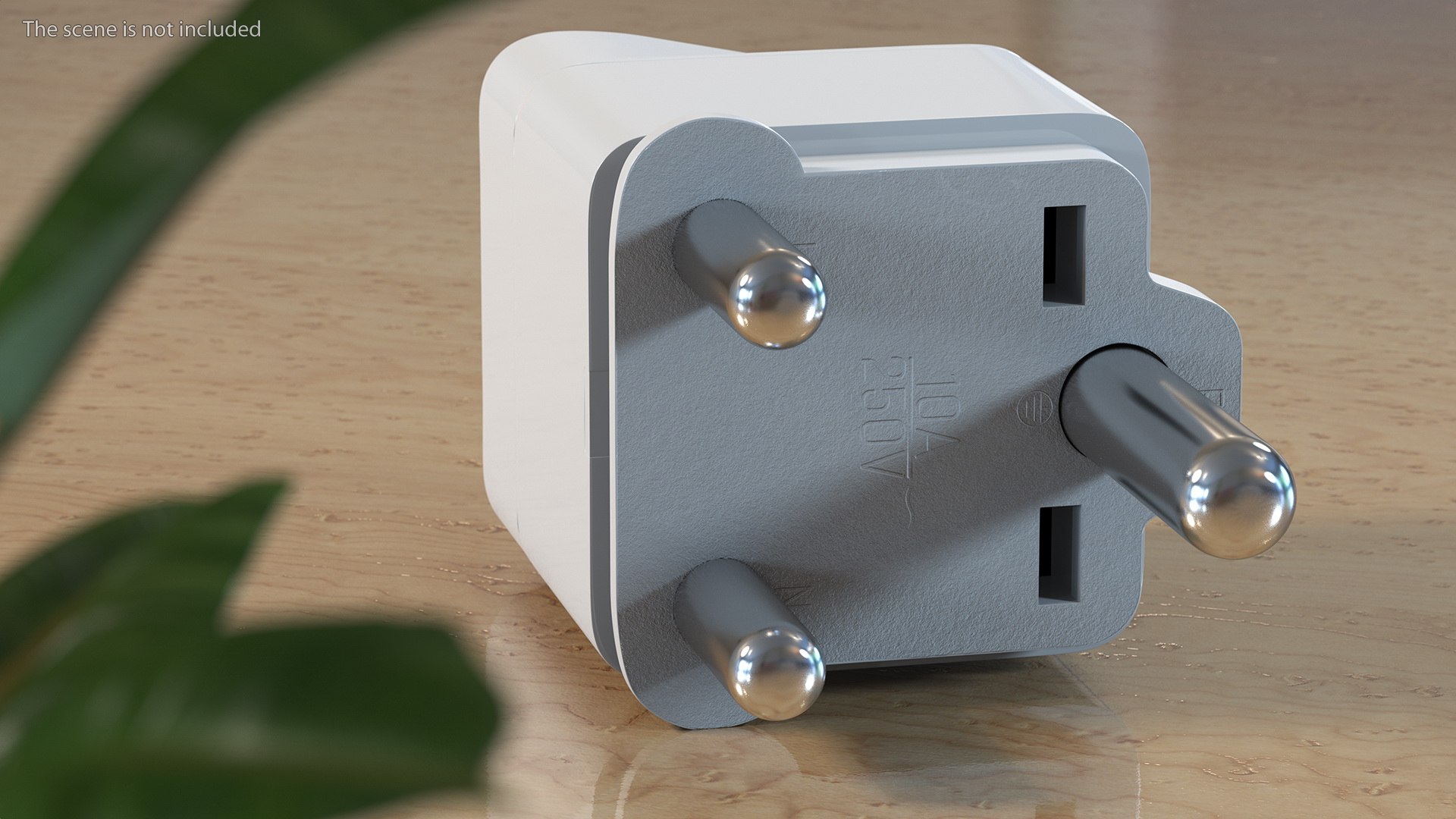 3D Type M Electrical Plug Adapter White - TurboSquid 1841235