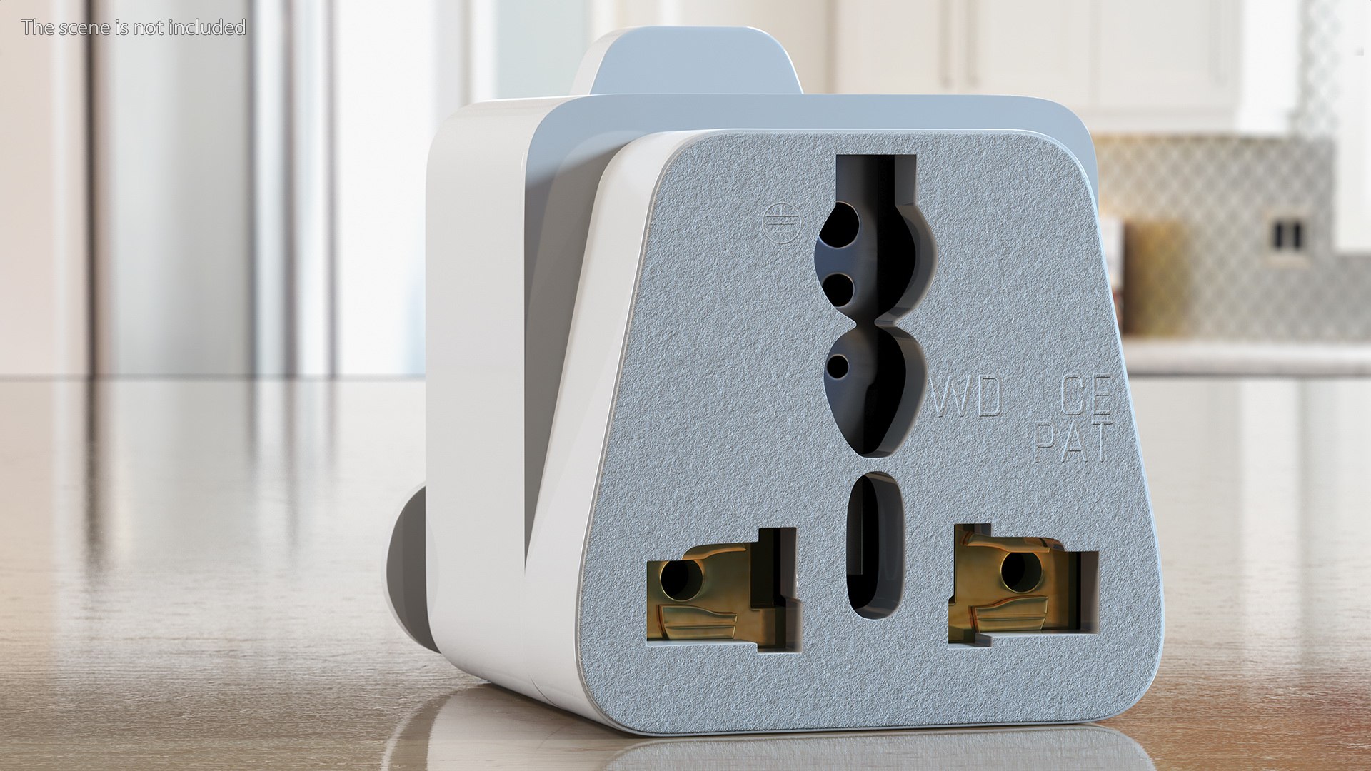 3D Type M Electrical Plug Adapter White - TurboSquid 1841235