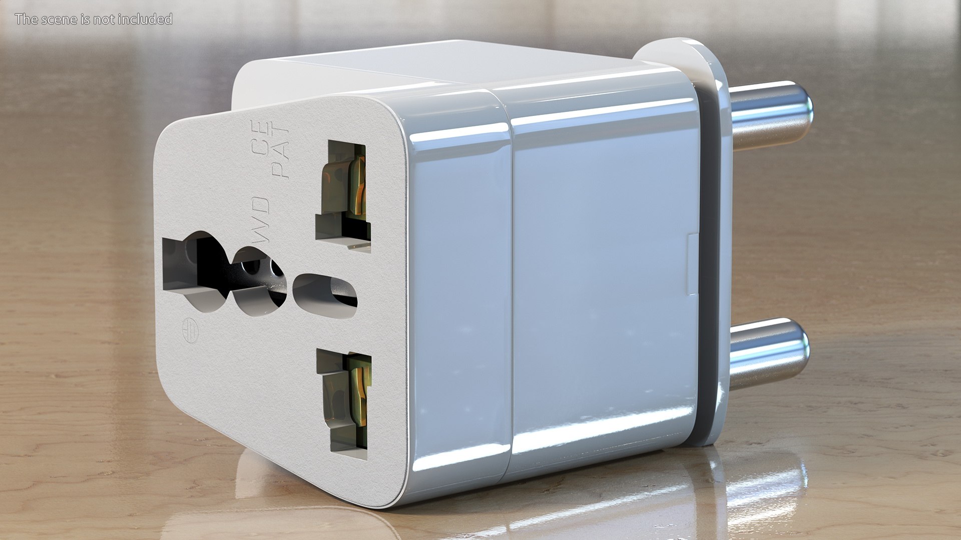 3D Type M Electrical Plug Adapter White - TurboSquid 1841235