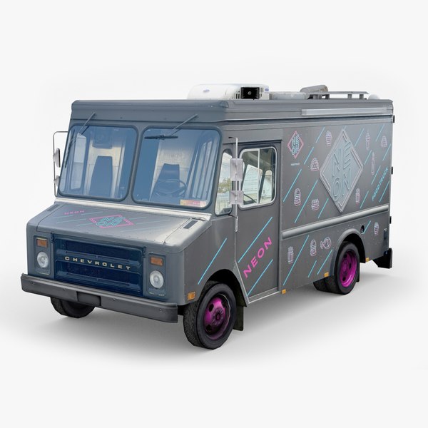 modelo 3d Camión de comida Chevrolet Step-Van - TurboSquid 2282194