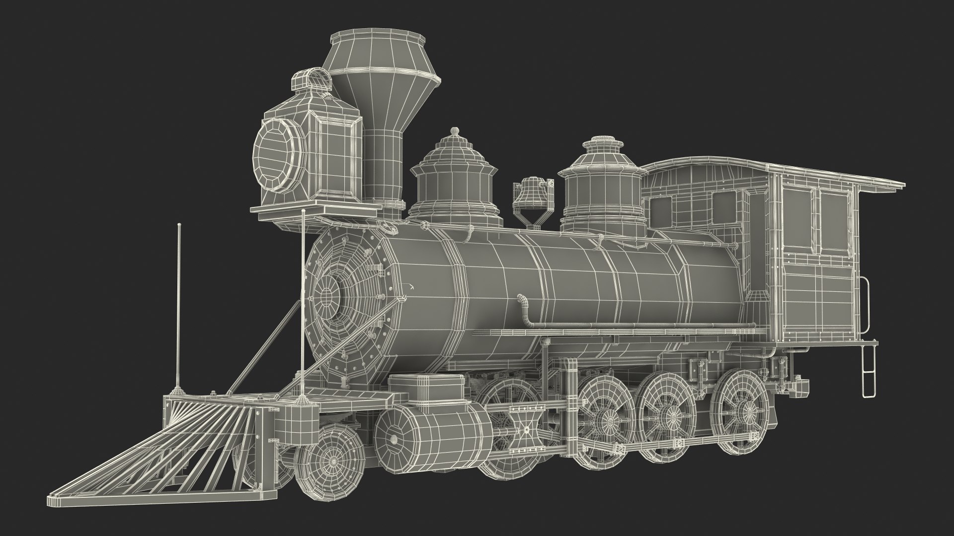 3D Steam Engine Locomotive - TurboSquid 2149069