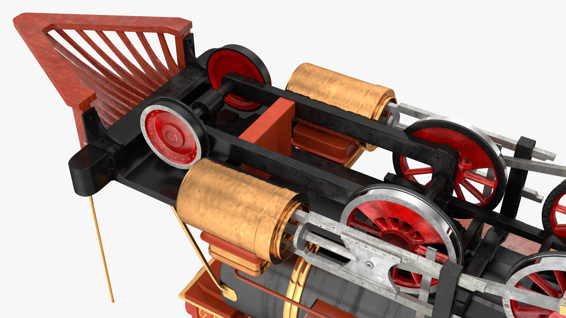 3D Steam Engine Locomotive - TurboSquid 2149069