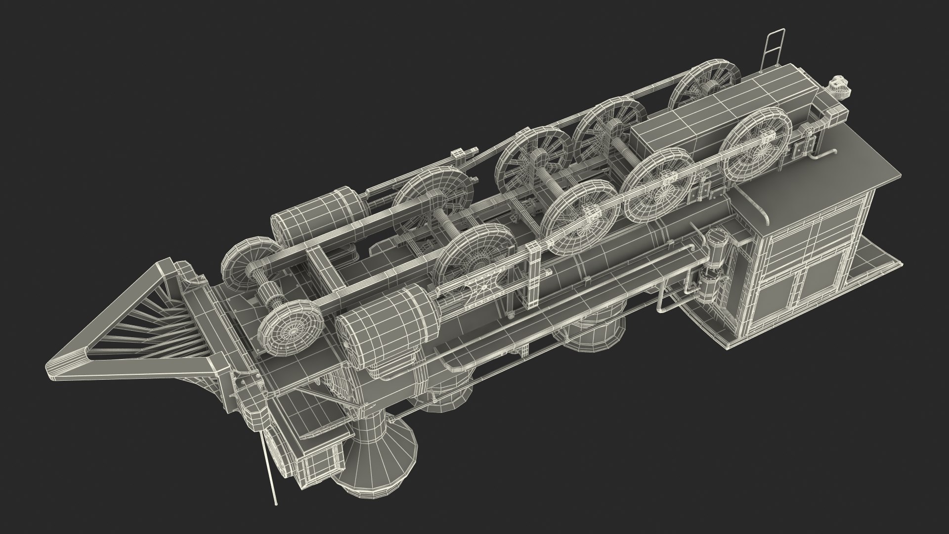 3D Steam Engine Locomotive - TurboSquid 2149069