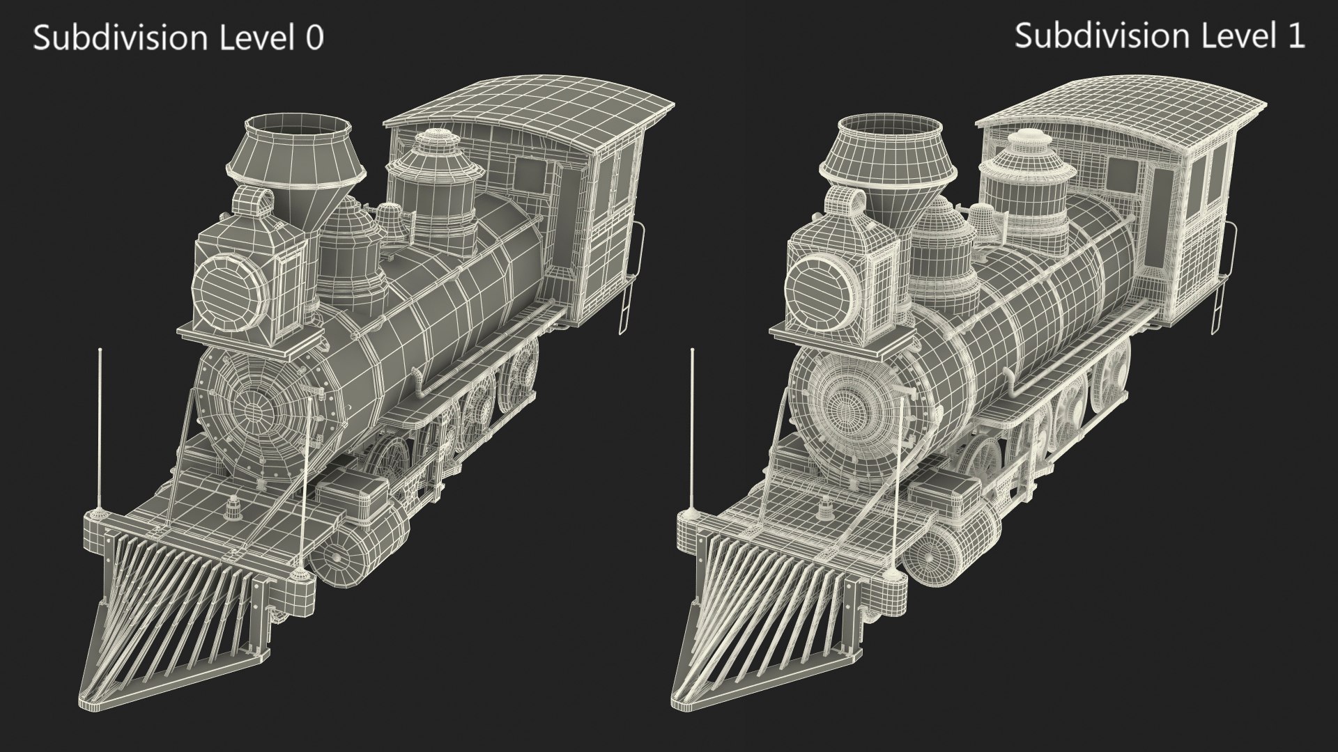 3D Steam Engine Locomotive - TurboSquid 2149069