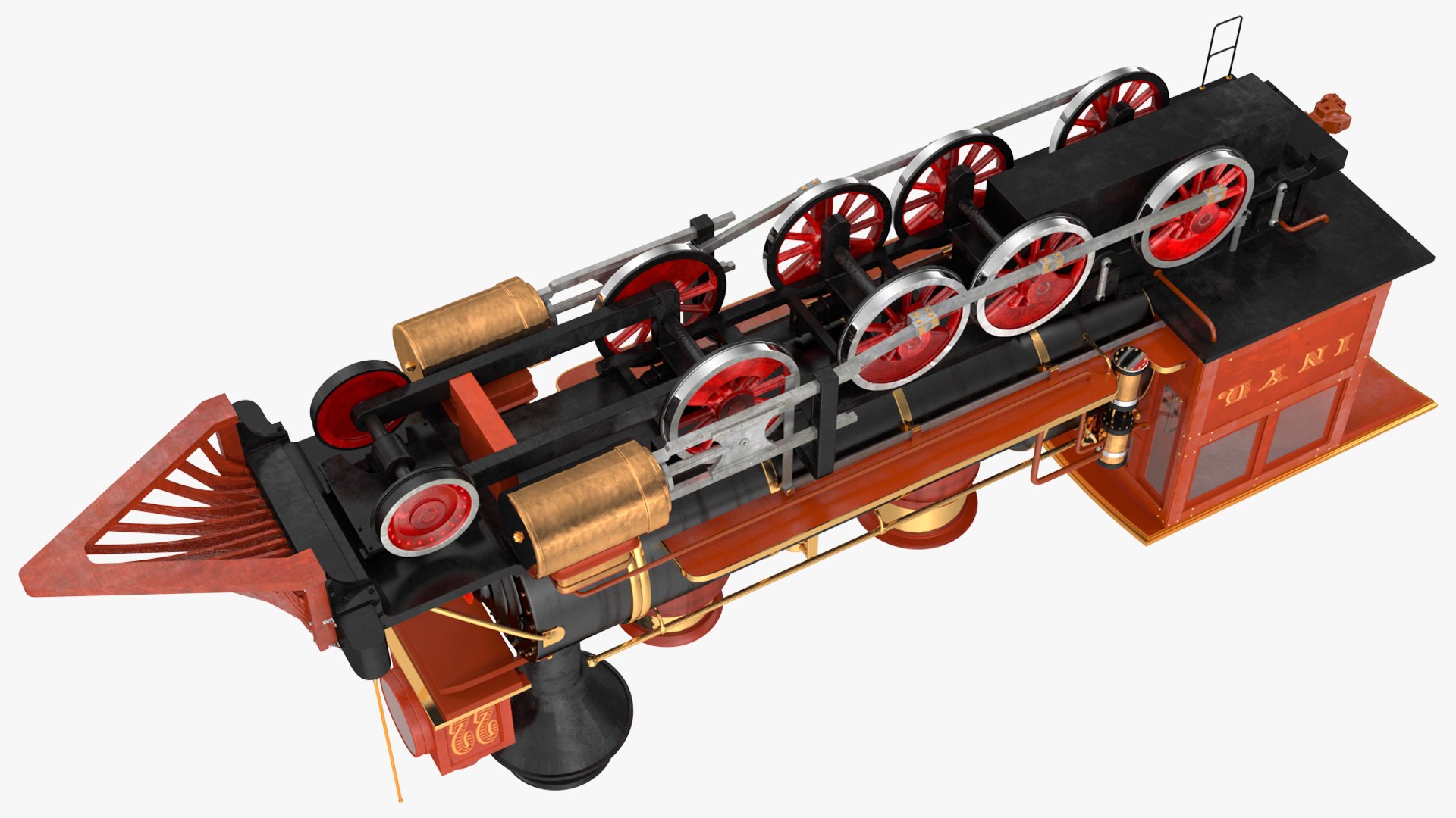 3D Steam Engine Locomotive - TurboSquid 2149069