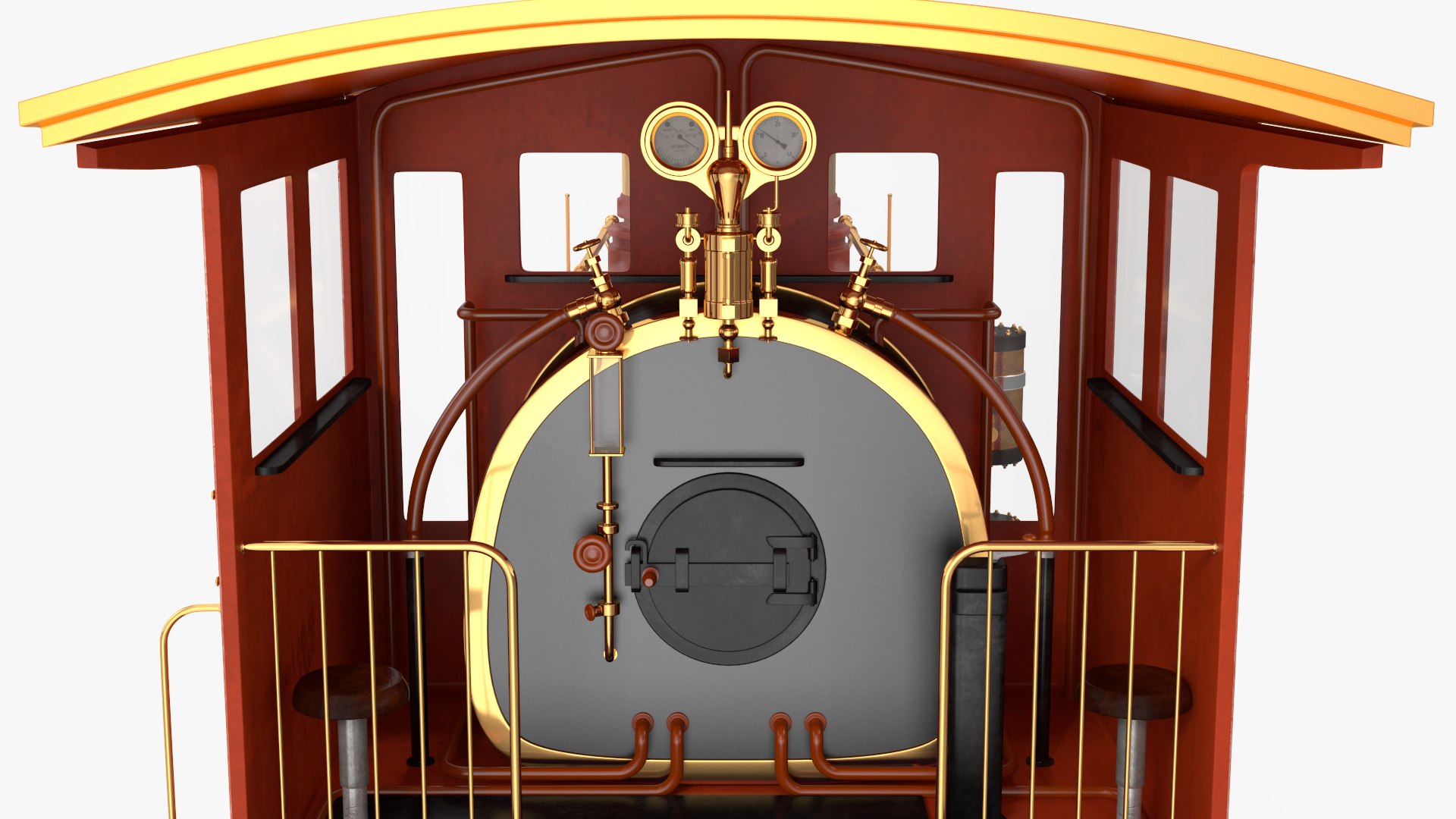 3D Steam Engine Locomotive - TurboSquid 2149069
