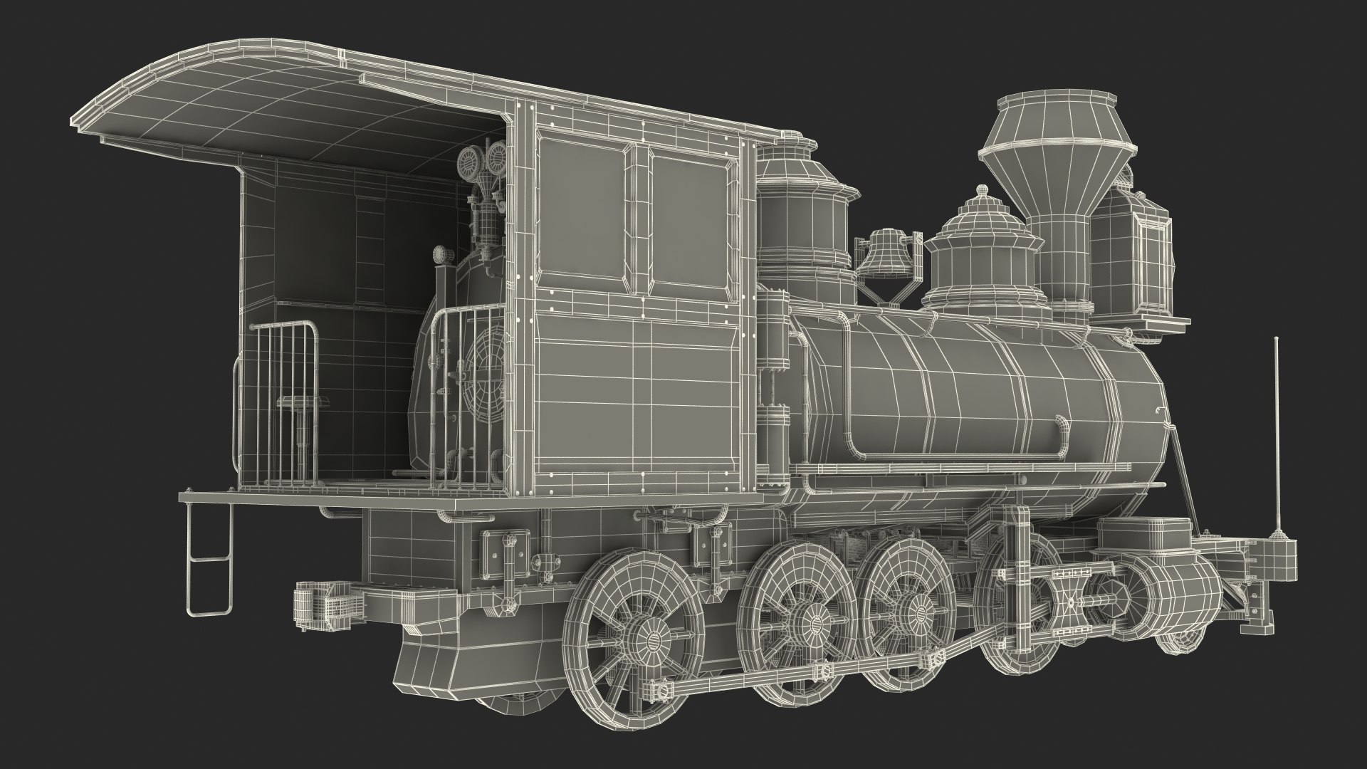 3D Steam Engine Locomotive - TurboSquid 2149069