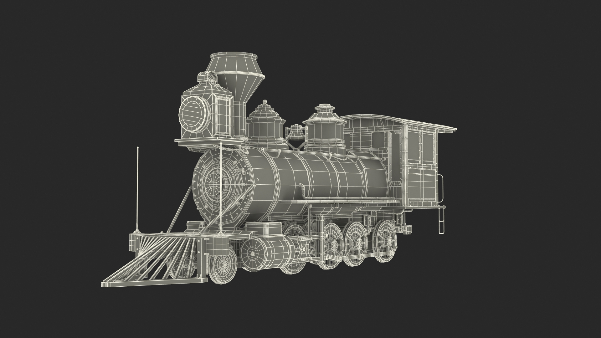 3D Steam Engine Locomotive - TurboSquid 2149069