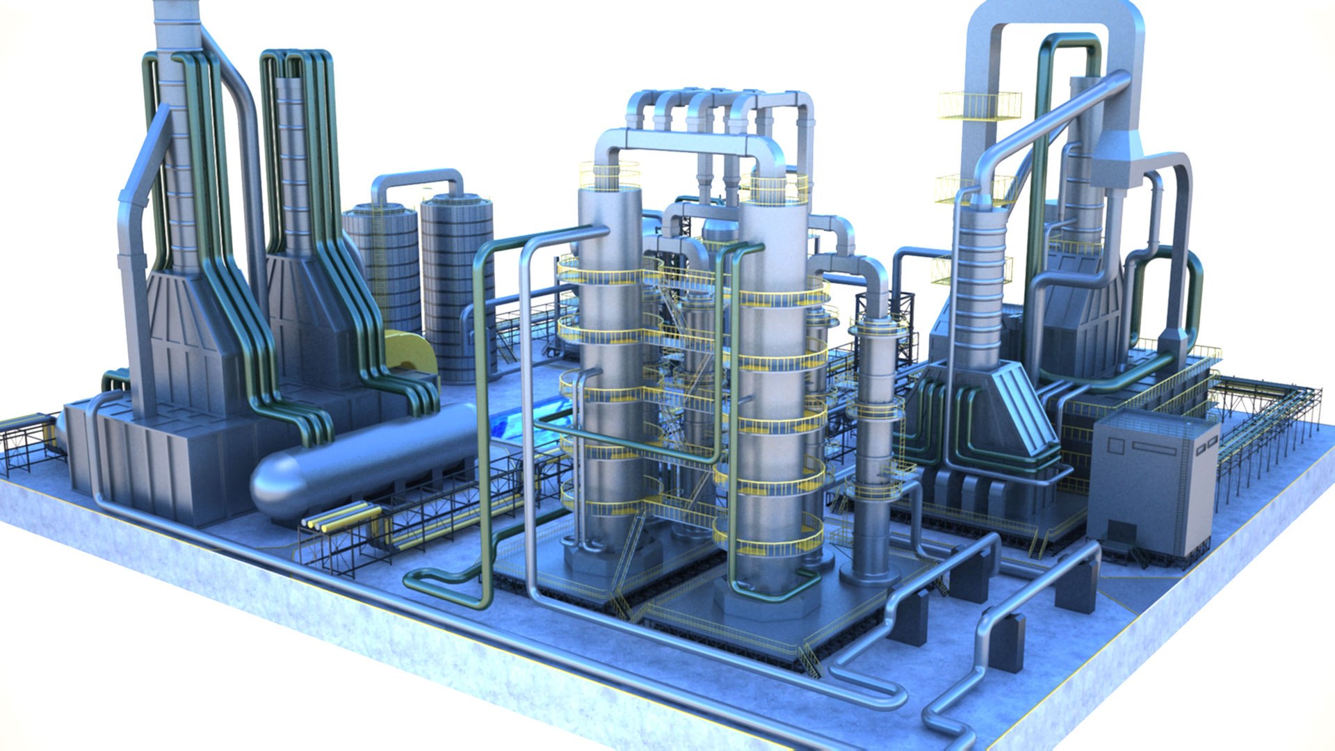 3D model Refinery area02 - TurboSquid 1818393