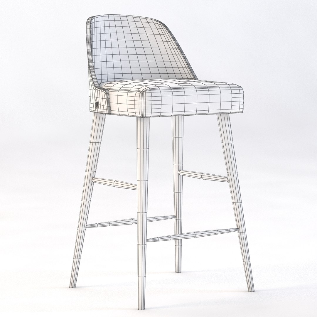 3D stool bar realistic - TurboSquid 1178886