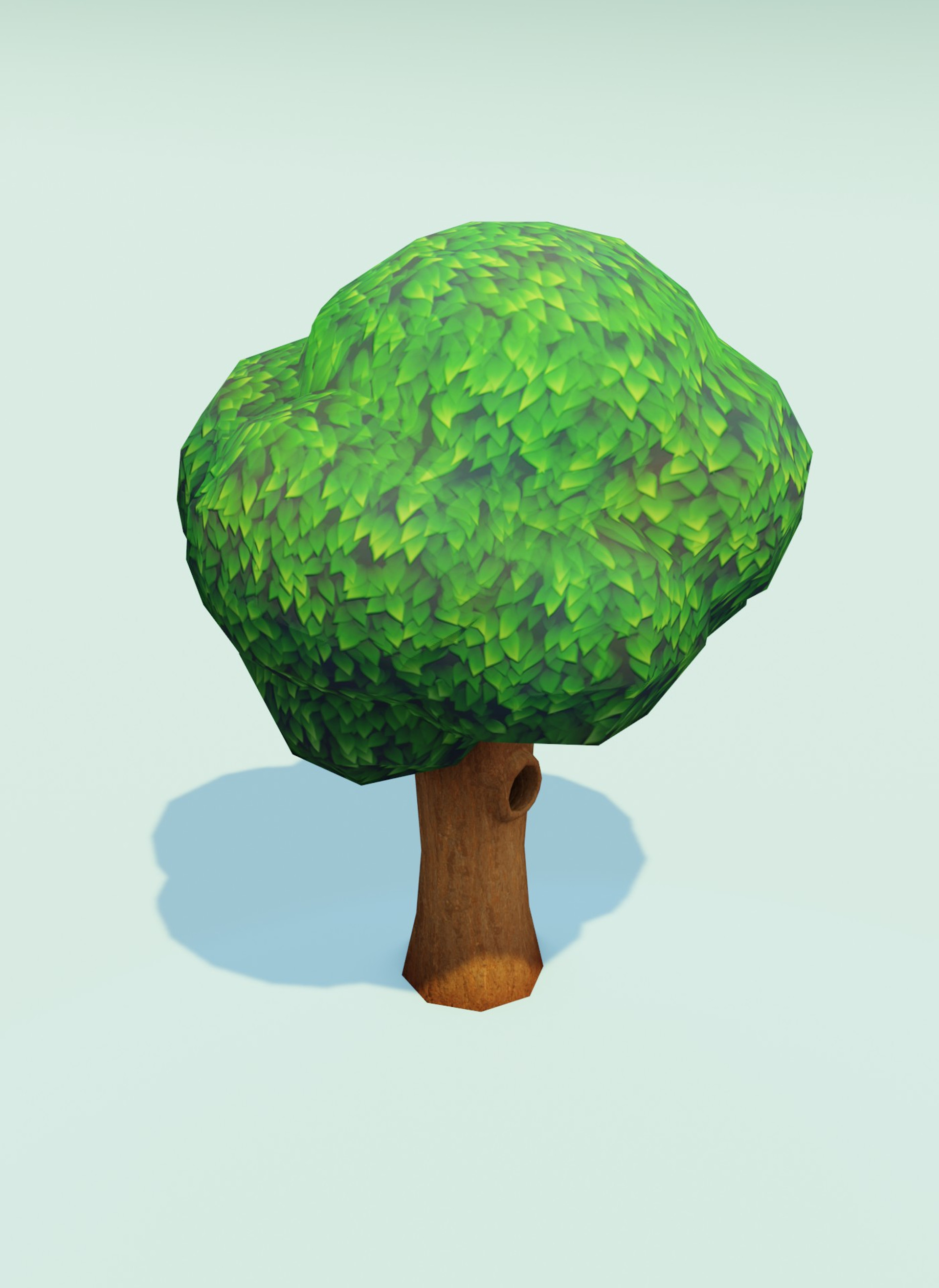 modèle 3D de Arbre de dessin animé avec modèle 3D creux - TurboSquid ...