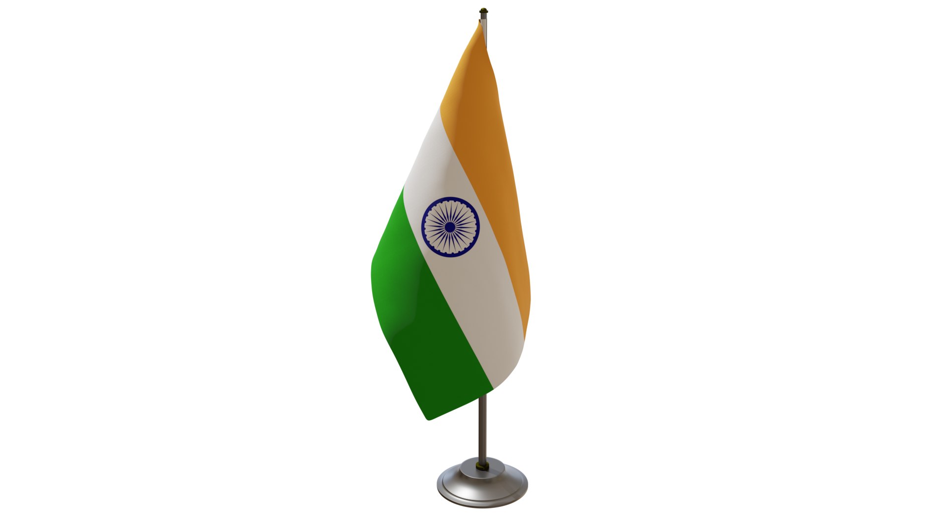 3D Table Flag India Model - TurboSquid 1874150