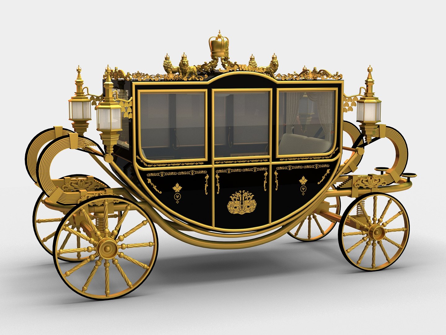 Carriage 3D Model - TurboSquid 2074594