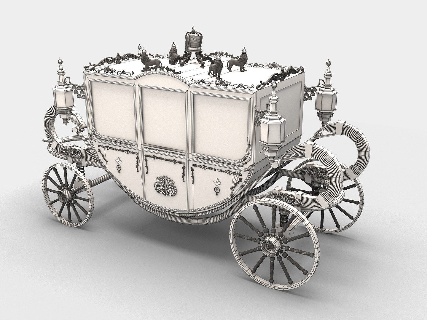 Carriage 3D Model - TurboSquid 2074594