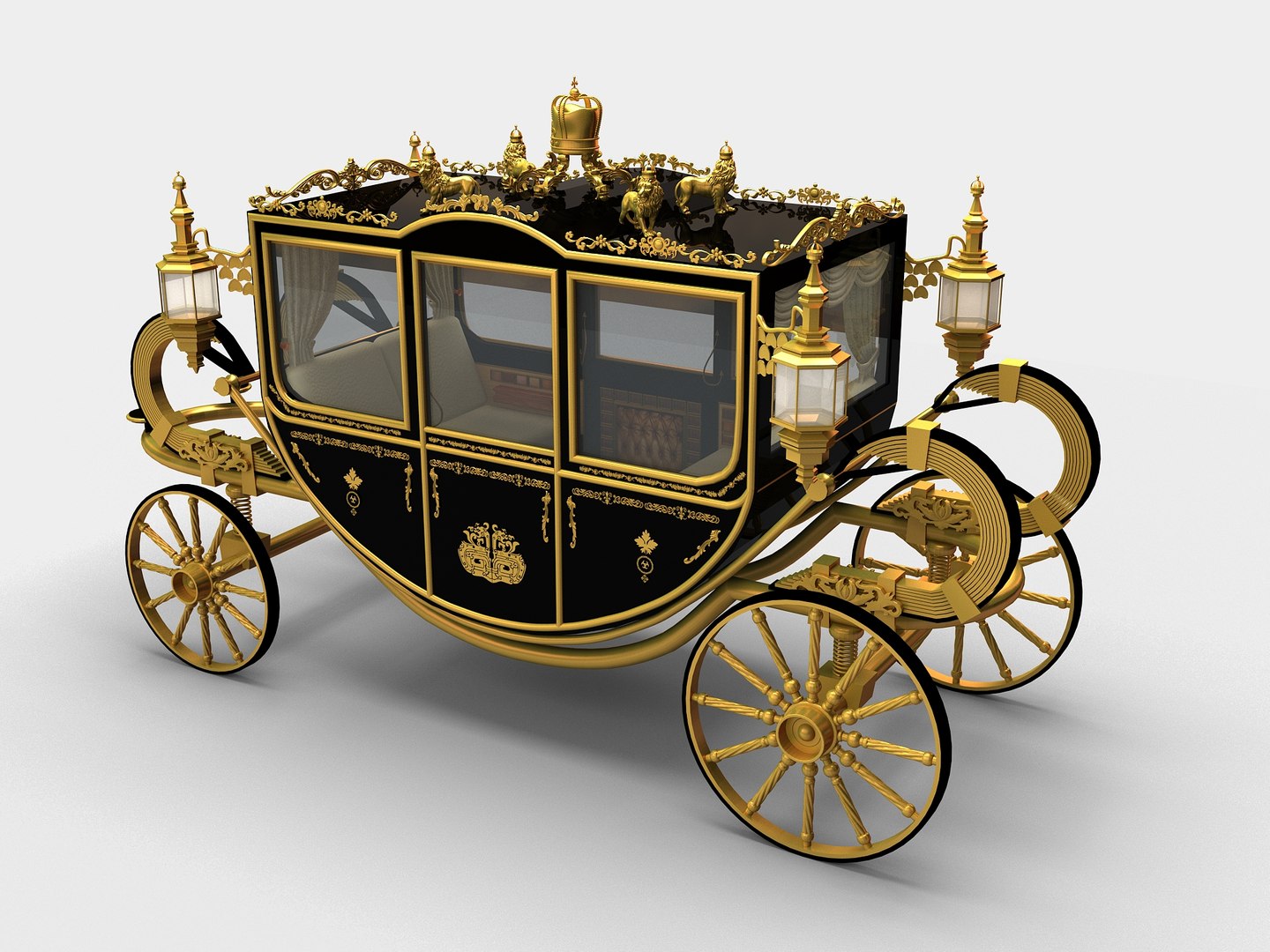 Carriage 3D Model - TurboSquid 2074594