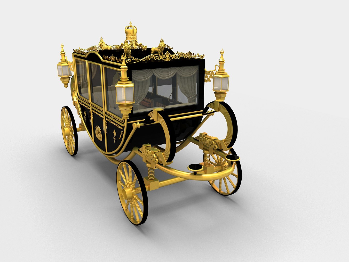 Carriage 3D Model - TurboSquid 2074594