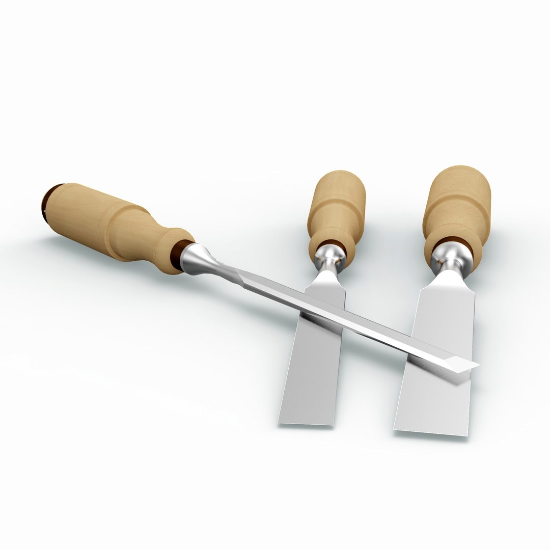 3d Model Chisels Mallet