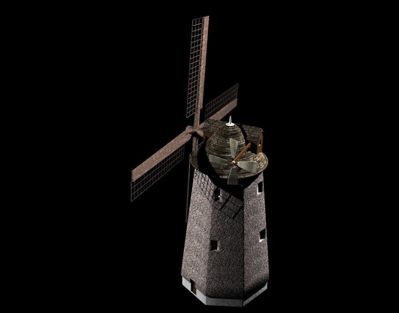 Cinema4d Windmill Wind