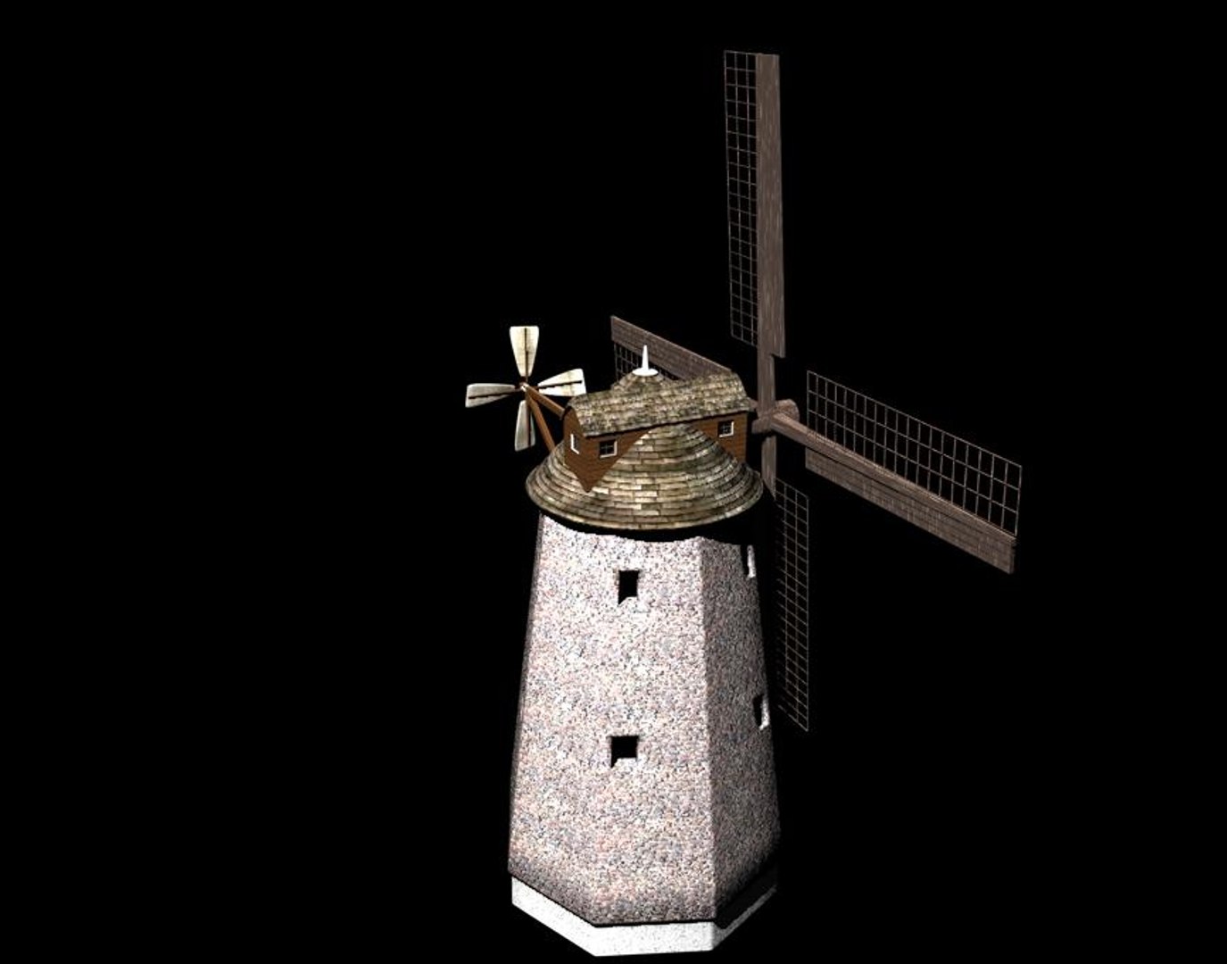 Cinema4d Windmill Wind