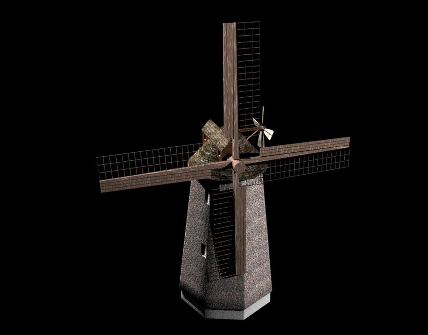 Cinema4d Windmill Wind
