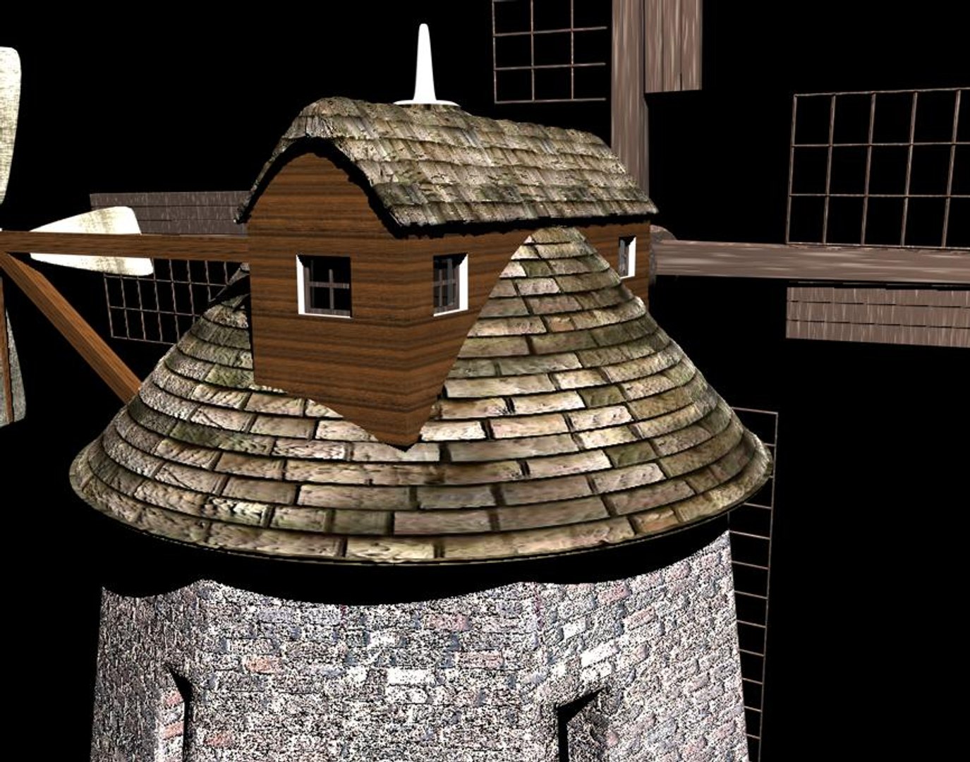 Cinema4d Windmill Wind