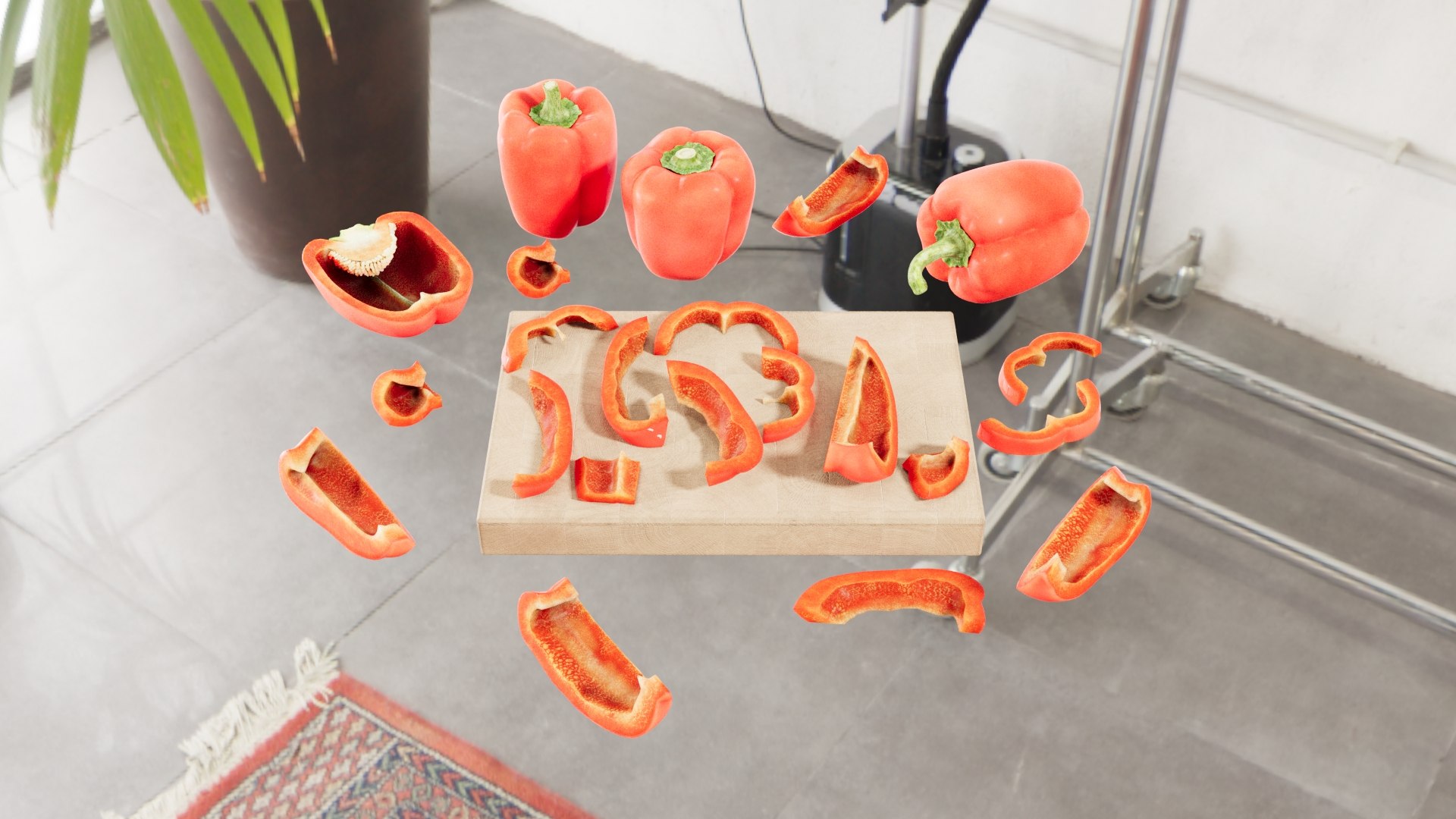 Chopped Pepper 3D Model - TurboSquid 2261175