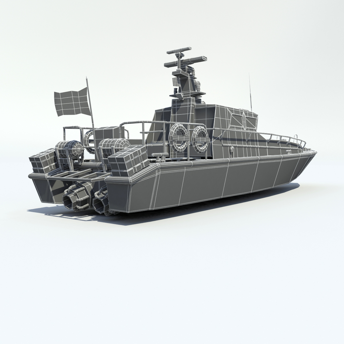 modelo 3d Interceptor 16 m - TurboSquid 727800