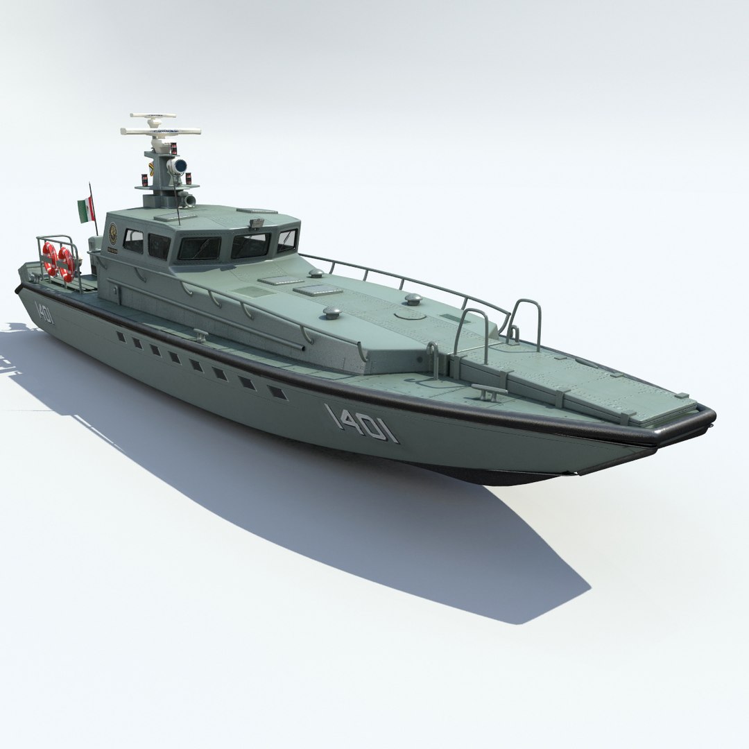 patrol boat interceptor 16 3d max