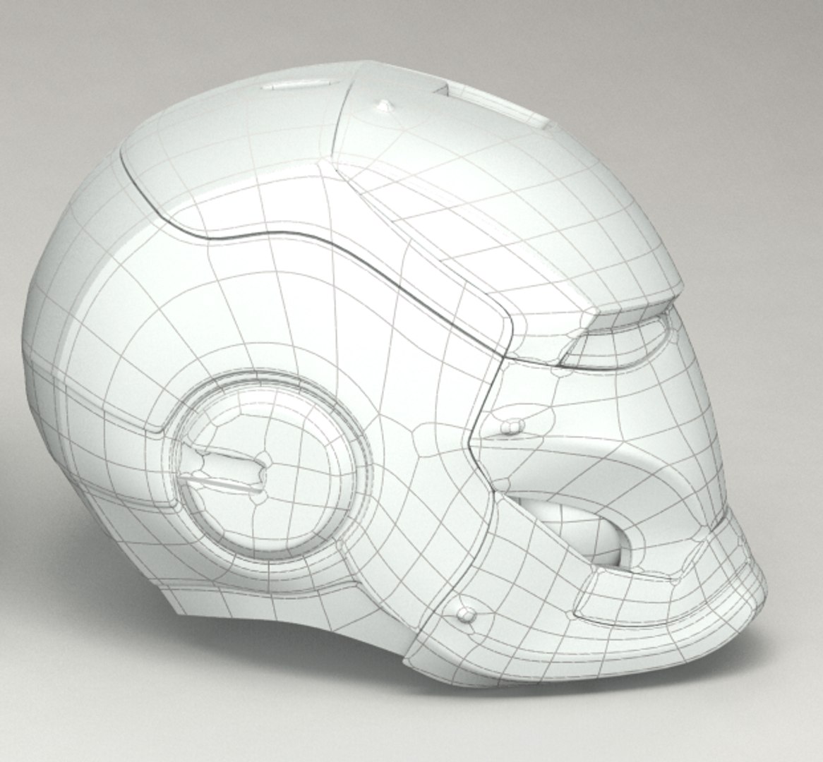 iron man helmet 3d model