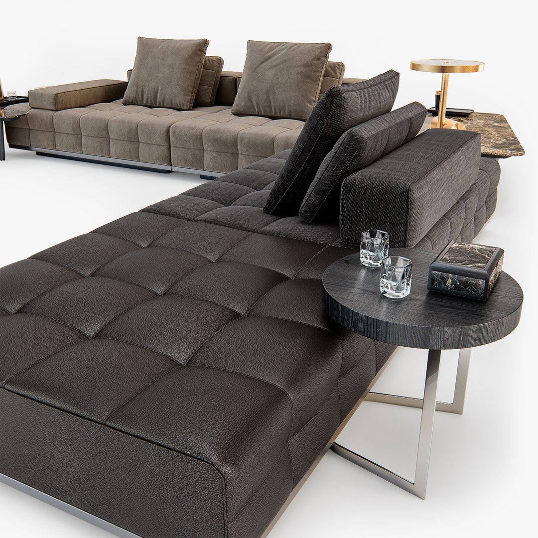 3D Minotti Lawrence Clan Seating - TurboSquid 1153662