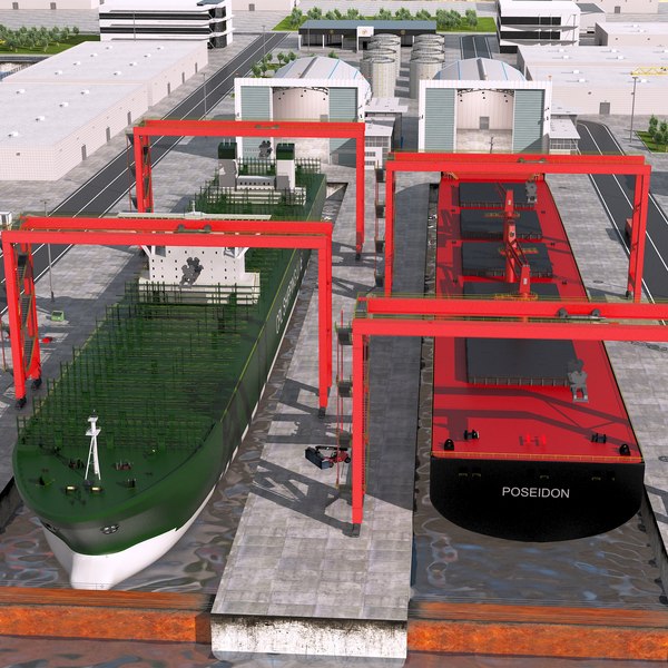 3D Shipyard Models | TurboSquid