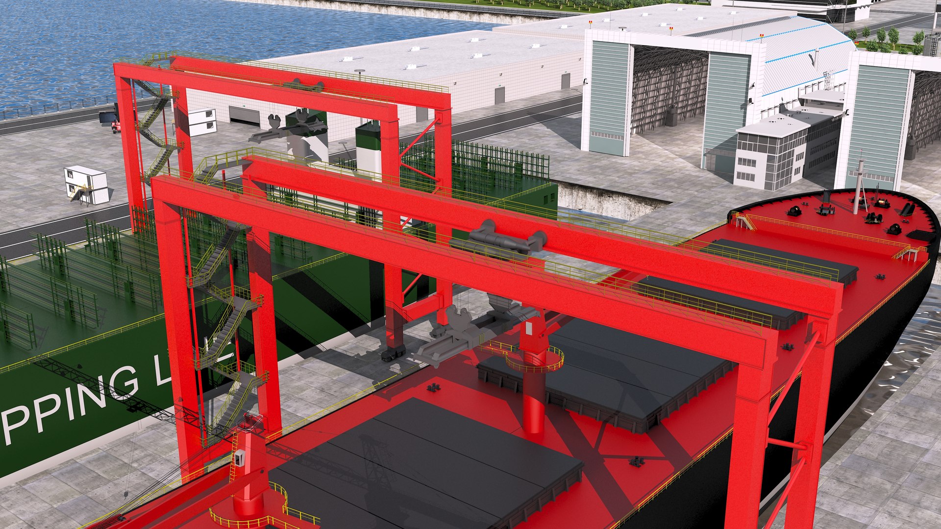 Shipyard 3D Model - TurboSquid 2029966