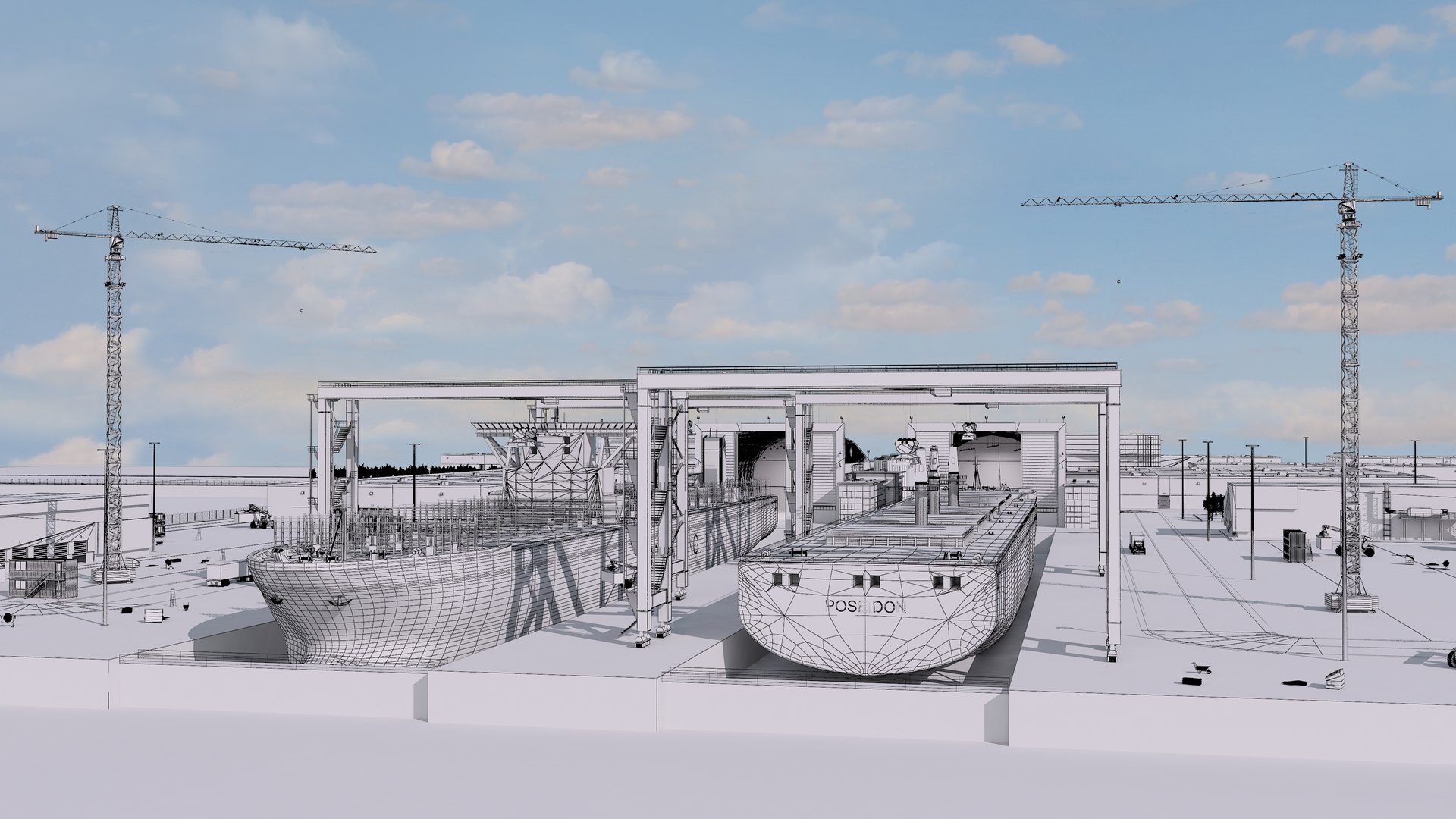 Shipyard 3D Model - TurboSquid 2029966