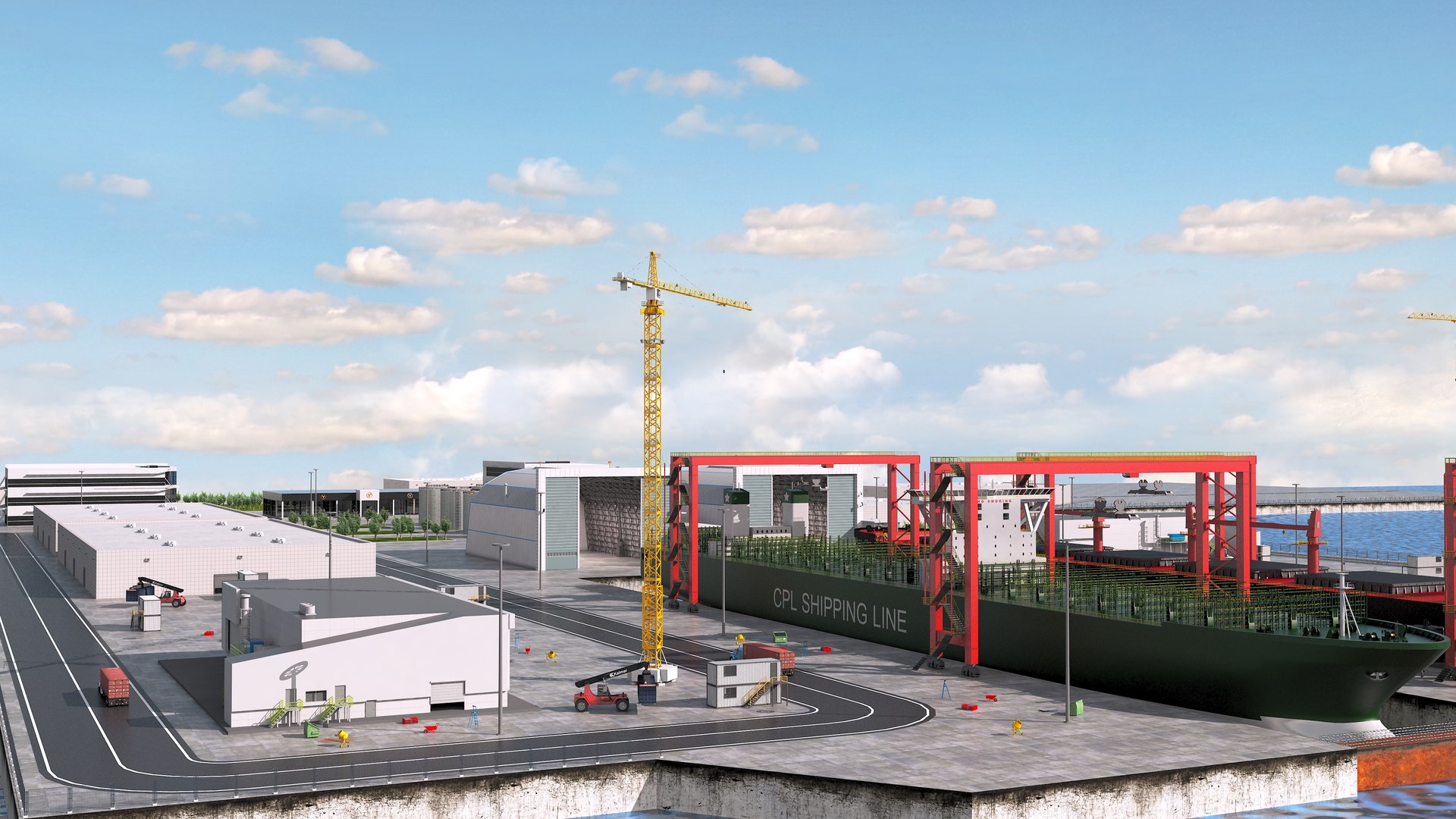 Shipyard 3D Model - TurboSquid 2029966