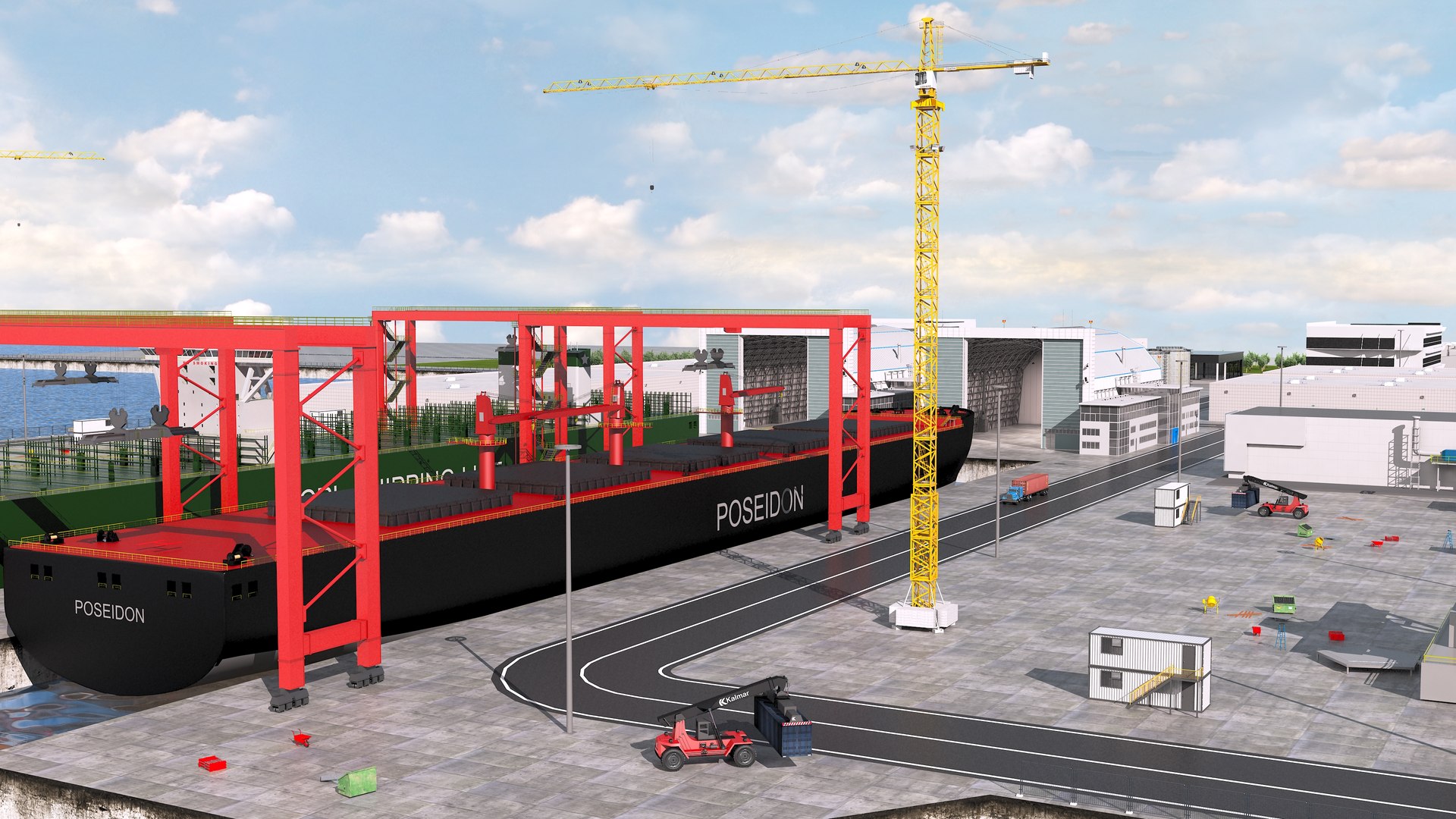 Shipyard 3D Model - TurboSquid 2029966