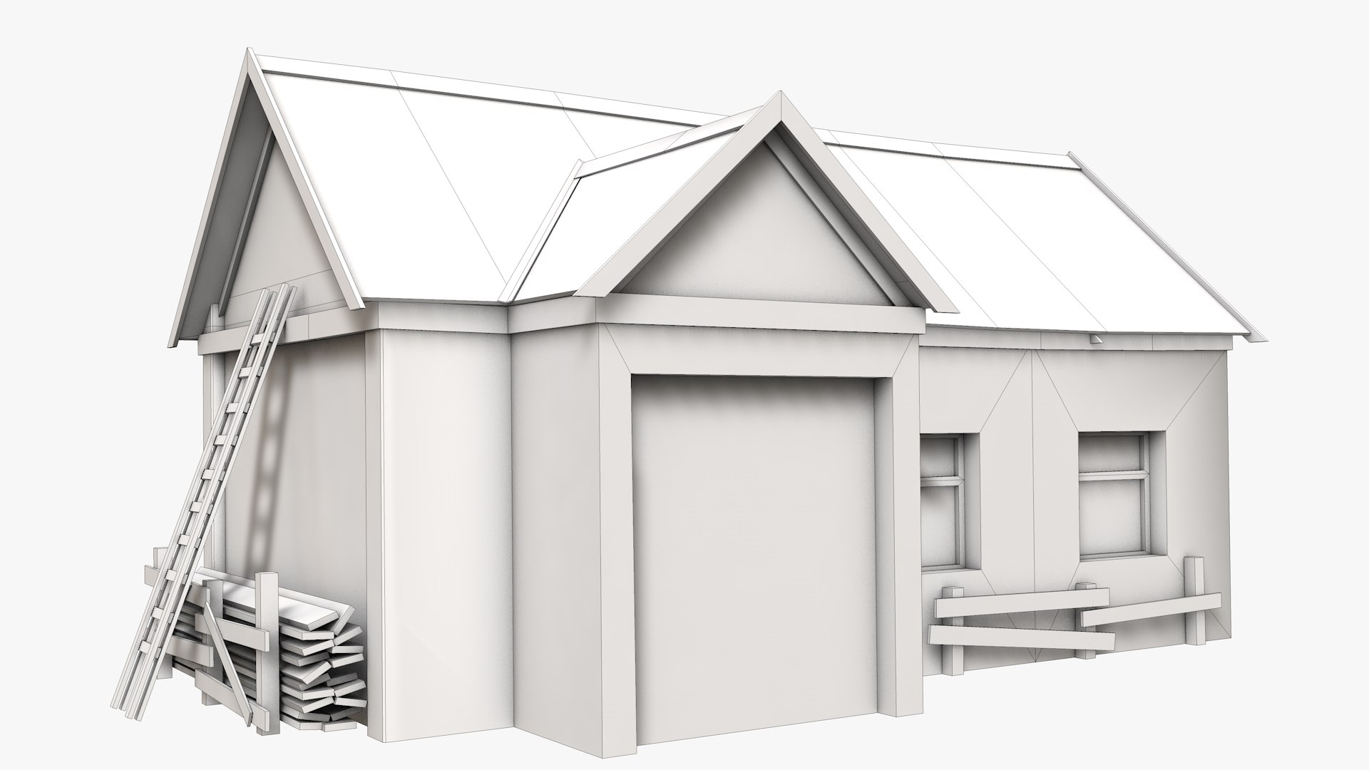 3D Warehouse Low Poly - 6 Models Collection model - TurboSquid 2029673