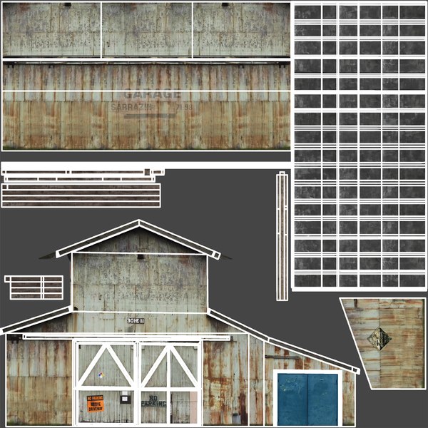 3D модель Склад Low Poly — коллекция из 6 моделей - TurboSquid 2029673